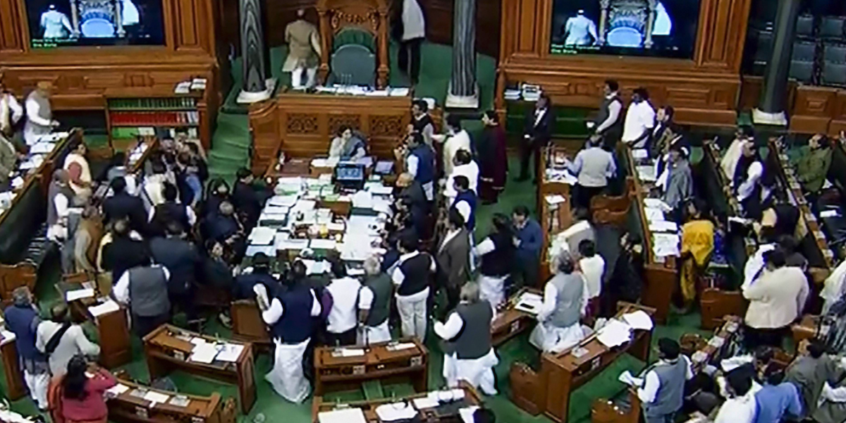 LS Members Come to Blows as Harsh Vardhan Condemns Rahul Gandhi's ...