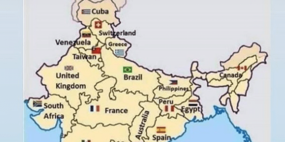 Map Created 8 Years Ago Used to Reflect Enormity of PM Modi's ...