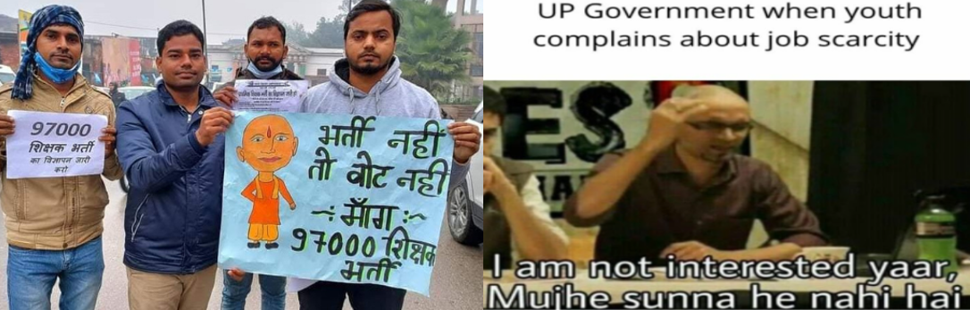 UP Polls: Students, Political Parties Take On BJP With Puns, Hashtags ...