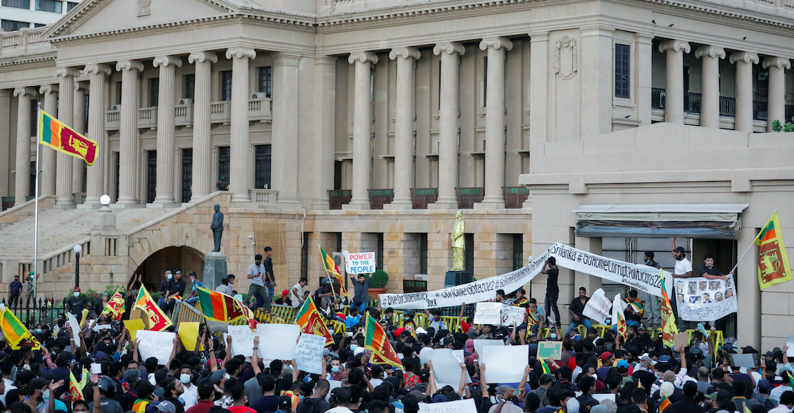 'Go Home, Gota': Huge Protest in Sri Lanka Mounts Pressure on Rajapaksa ...