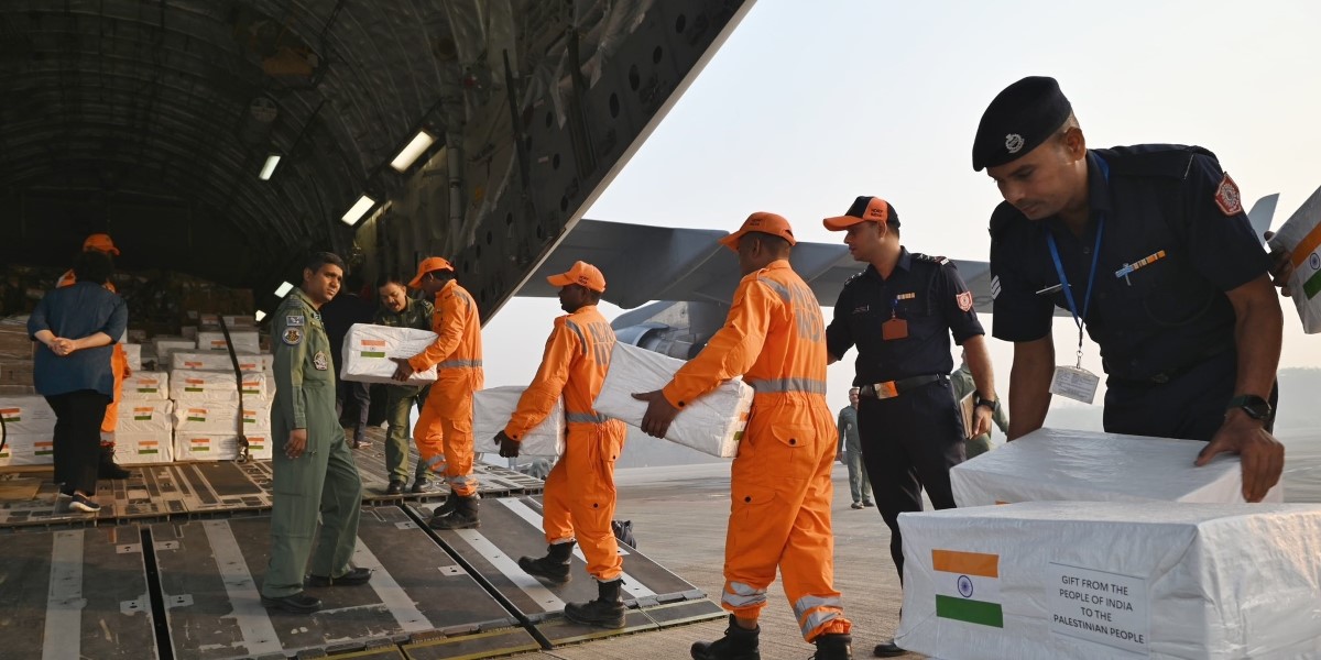 India Sends Humanitarian Aid to Palestine in IAF Craft Headed to Egypt ...