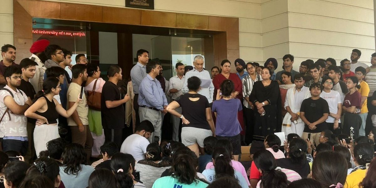 Protests Erupt at RGNUL Over VC’s Alleged Misconduct, Students Demand ...