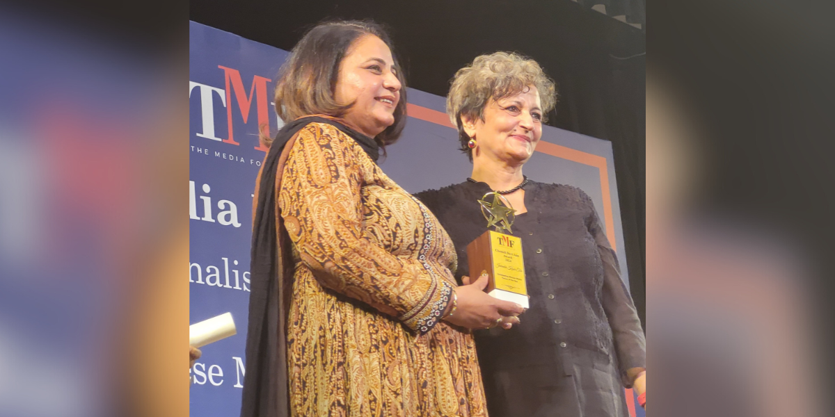 The Caravan's Jatinder Kaur Tur Felicitated With Chameli Devi Jain ...