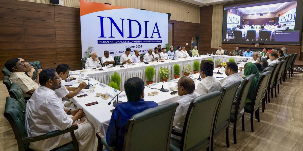 At INDIA Bloc Meeting: Pradhan's Resignation, Message from Congress's ...